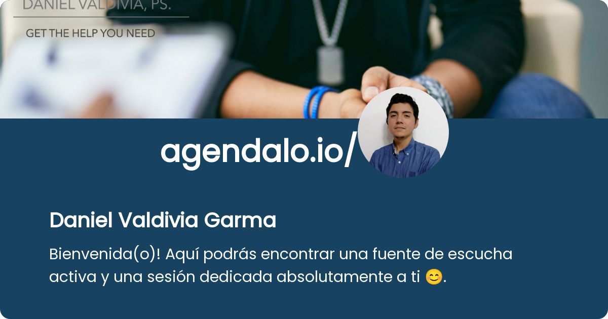 Orientación y escucha psicológica - Daniel Valdivia Garma - Agéndalo